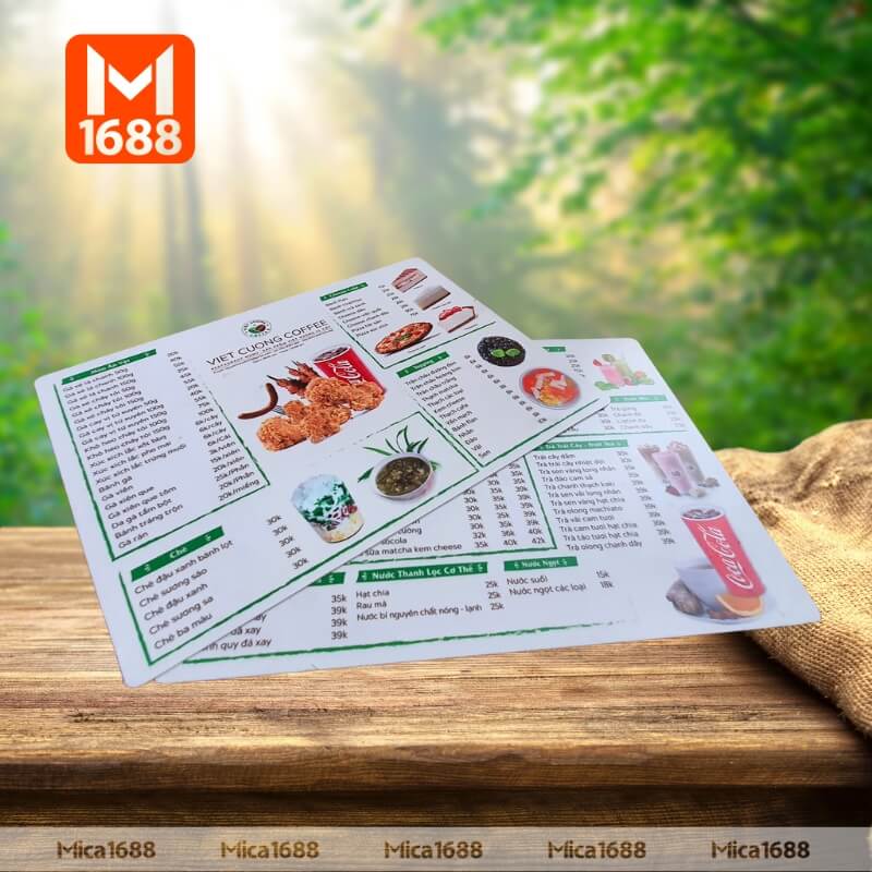 MENU CẦM TAY - BIỂN BÁO ĐÂY RỒI